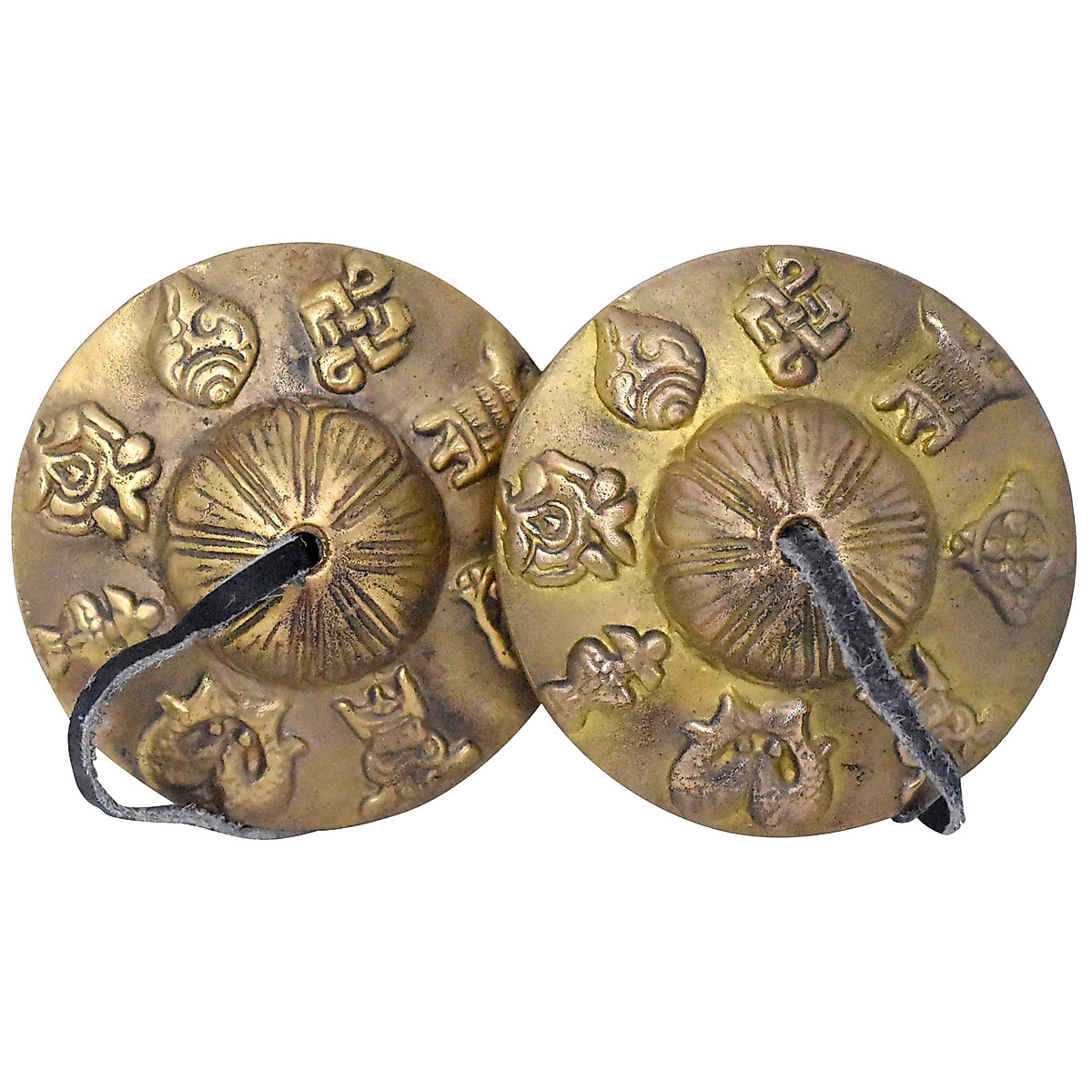 Mudra Crafts Tibetan Tingsha Bells Yoga Chimes - Buddhist Sign Tingsha Cymbals Tibetan Chimes Tibetan Meditation Bells for Meditation - Finger Cymbals Tibetan Bells Chime