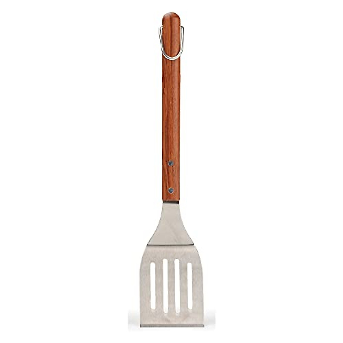 RSVP International Endurance BBQ Grill Spatula Flipper, 18" | Flip Burgers & Other Food w/ Long Handle that Keeps Hands Safe from Fire | Made from Stainless Steel & Rosewood