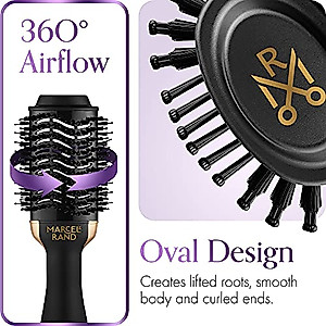 Professional Hair Dryer Brush for Women, 2 in 1 Volumizing Brush Dryer, Oval Brush Blow Dryer 75MM with a Hard Travel Case and Premium Gift Box