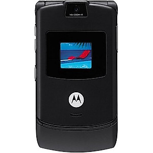 Motorola RAZR V3 Unlocked Phone with Camera, and Video Player-International Version with No Warranty (Black)