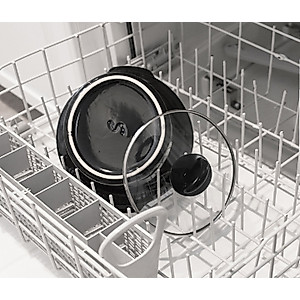 Elite Gourmet MST-350B Electric Slow Cooker, Adjustable Temp, Entrees, Sauces, Stews & Dips, Dishwasher Safe Glass Lid & Crock (3 Quart, Black)