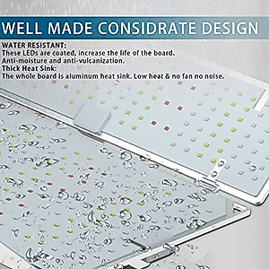 Barrina BU 2000 LED Grow Light, Full Spectrum with IR, 4x4FT Coverage, Dimmable, Adjustable Light Panel, 816 LEDs, High PPFD, Plant Grow Light for Indoor Plants Seedling Growing Flowering Fruiting