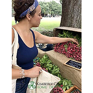 ZERO WASTE ORGANIC COTTON MESH REUSABLE PRODUCE BAG SET | Premium Washable Bags for Fresh Fruits & Vegetables | Compostable, Biodegradable | Sustainable Alternative to Plastic Bags | 4 Sizes | 7 Bags