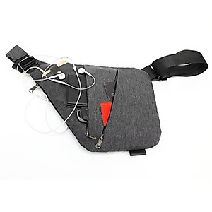 Sling Bag Chest Backpack Casual Daypack Black Shoulder Crossbody Lightweight Anti Theft Outdoor Sport Travel Hiking Bag For Men Women