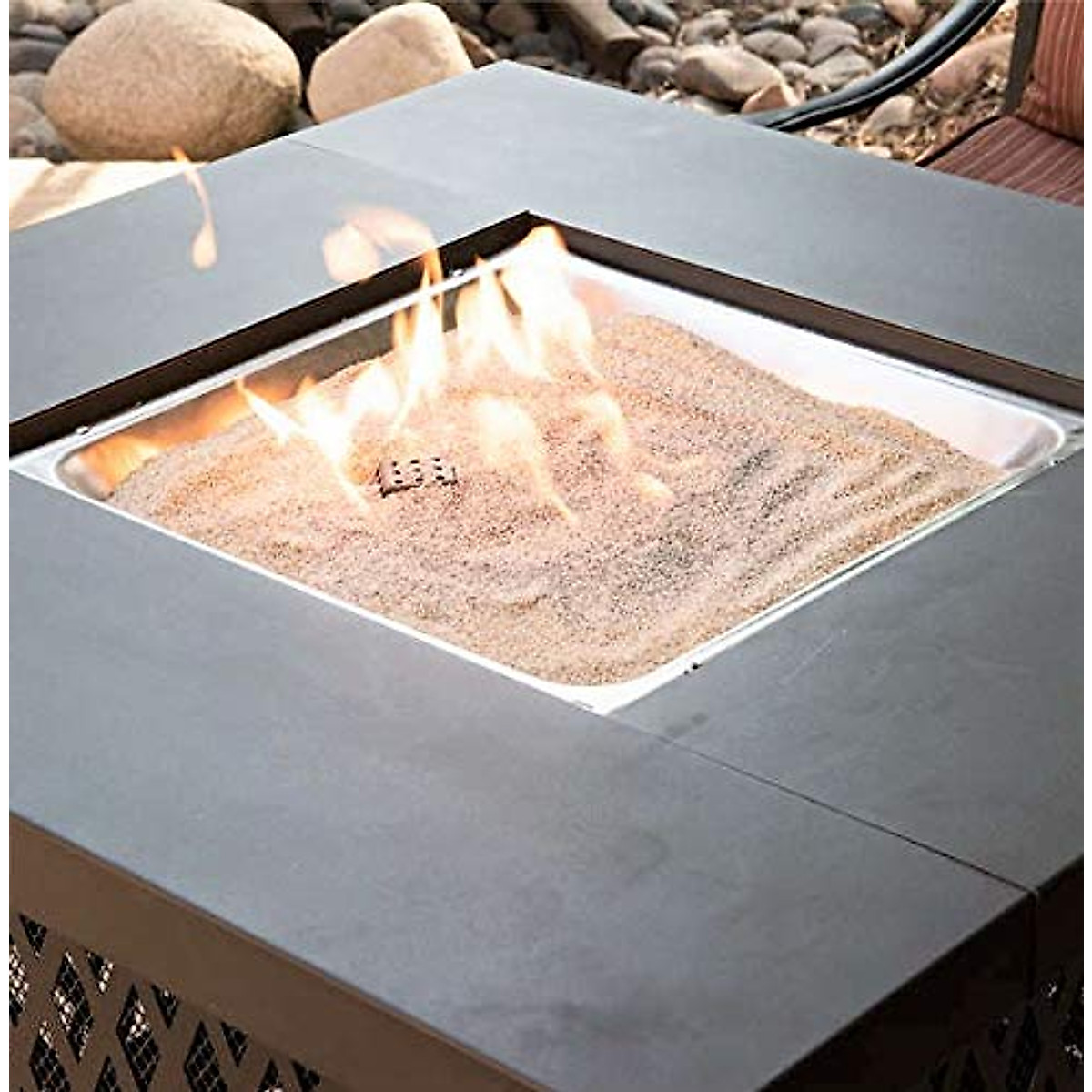 Executive Deal 10lbs of #20 Mesh Silica Sand - Heatproof Fire Pit/Fire Place Accessory