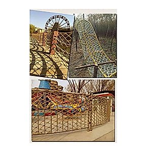 MAGFYLY Banister Guard net Children's Stairs Anti-Fall Safety Net, Hemp Rope Net, Photo Wall Decoration Net, Restaurant Bar Partition Net Balcony Obstacle Crib Protection Scenic Fence Network 1x4m