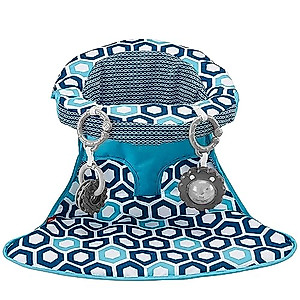 Replacement Part for Fisher-Price Sit-Me-Up Floor Seat - FKD95 ~ Replacement Cover/Cloth Seat ~ Blue, White and Turquoise Colors