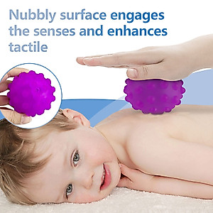 Sensory Balls for Baby, Infant Toys 6-12 Months, Textured Multi Balls for Toddlers 1-3 Colorful Soft Squeezy Bath Toys with Stacking Cups Montessori Toys for Babies Juguetes Para Bebes de 0 a 6 Meses