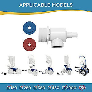 Makhoon 9-100-9001 UWF Connector Assembly Compatible with Polaris Zodiac 380, 280, 180 Pool Cleaner Replacement Universal Wall Fitting Connector Assembly Part (1)