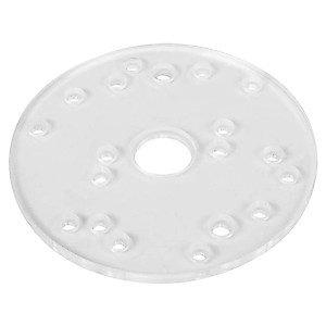 Universal Router Table Base Plate Router Acrylic Base Plate with Centering Pin Screws for Bosch Makita Ryobi