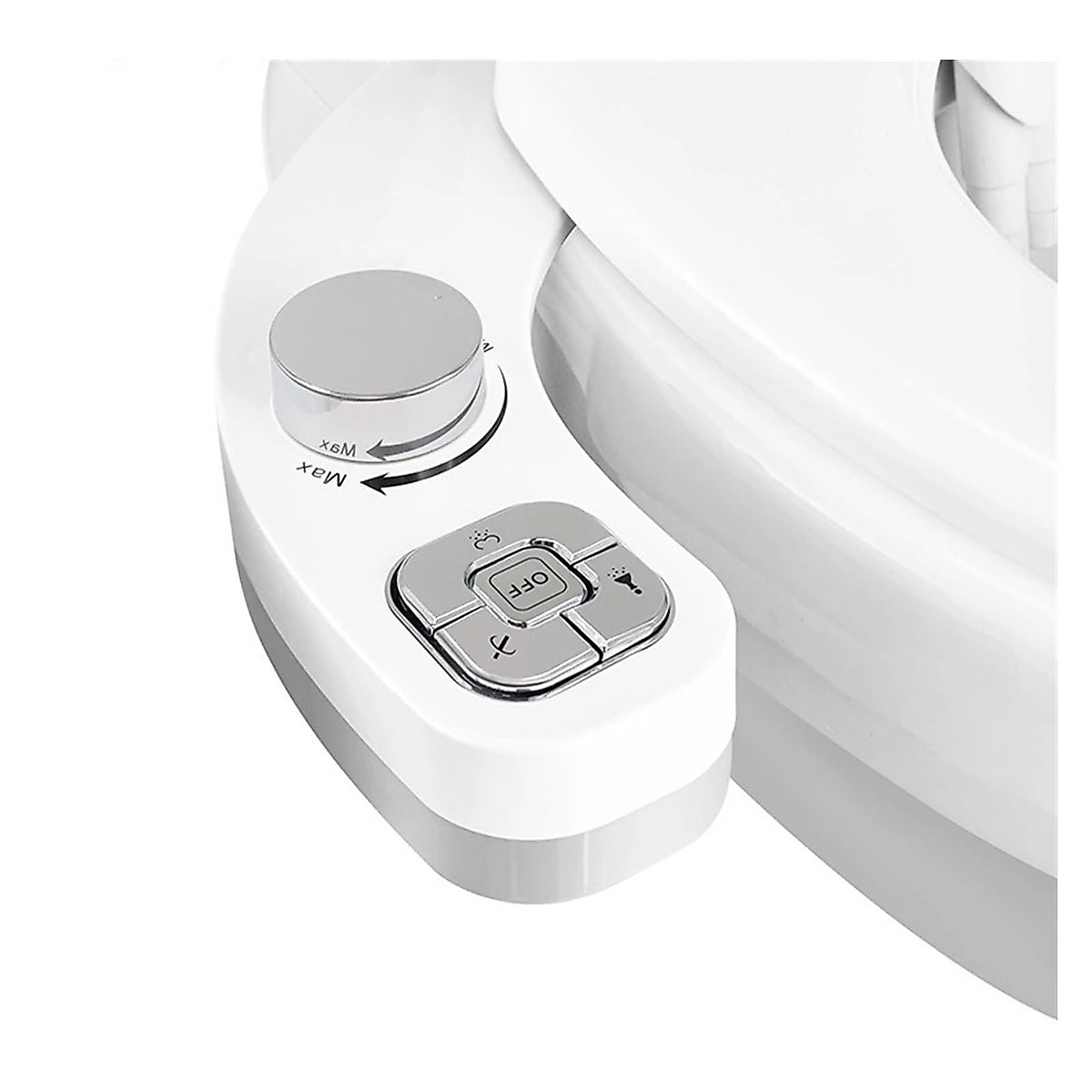 Bathroom Bidet Toilet Fit for Seat Attachment Toilet Bidet Sprayer Ultra-Thin 3 Funtions Ass Bidet Shower Hygienic Wash Bathroom Shower Head (Color : Chrome, Size : 1)