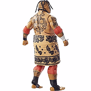 WWE MATTEL Umaga Royal Rumble Elite Collection Action Figure with Authentic Gear & Accessories, 6-in Posable Collectible Gift for Fans Ages 8 Years Old & Up,Multicolor