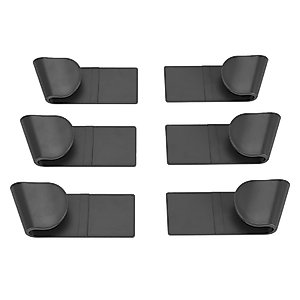 6Pcs Pot Lid Storage Rack Holder Organizer for Cabient, ABS Punch Free Pot and Pan Lid Storage Rack, Wall Mounted Pot Lid Holder Kitchen Hacks, Household Pot Lid Hanger for Home Kitchen