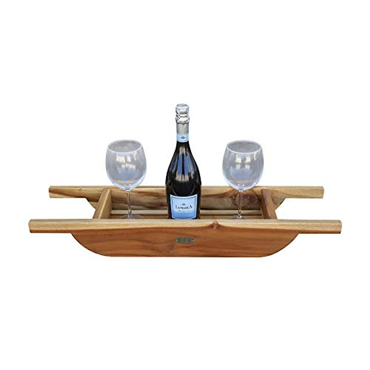 EcoDecors Solid Bath Caddy, Brown