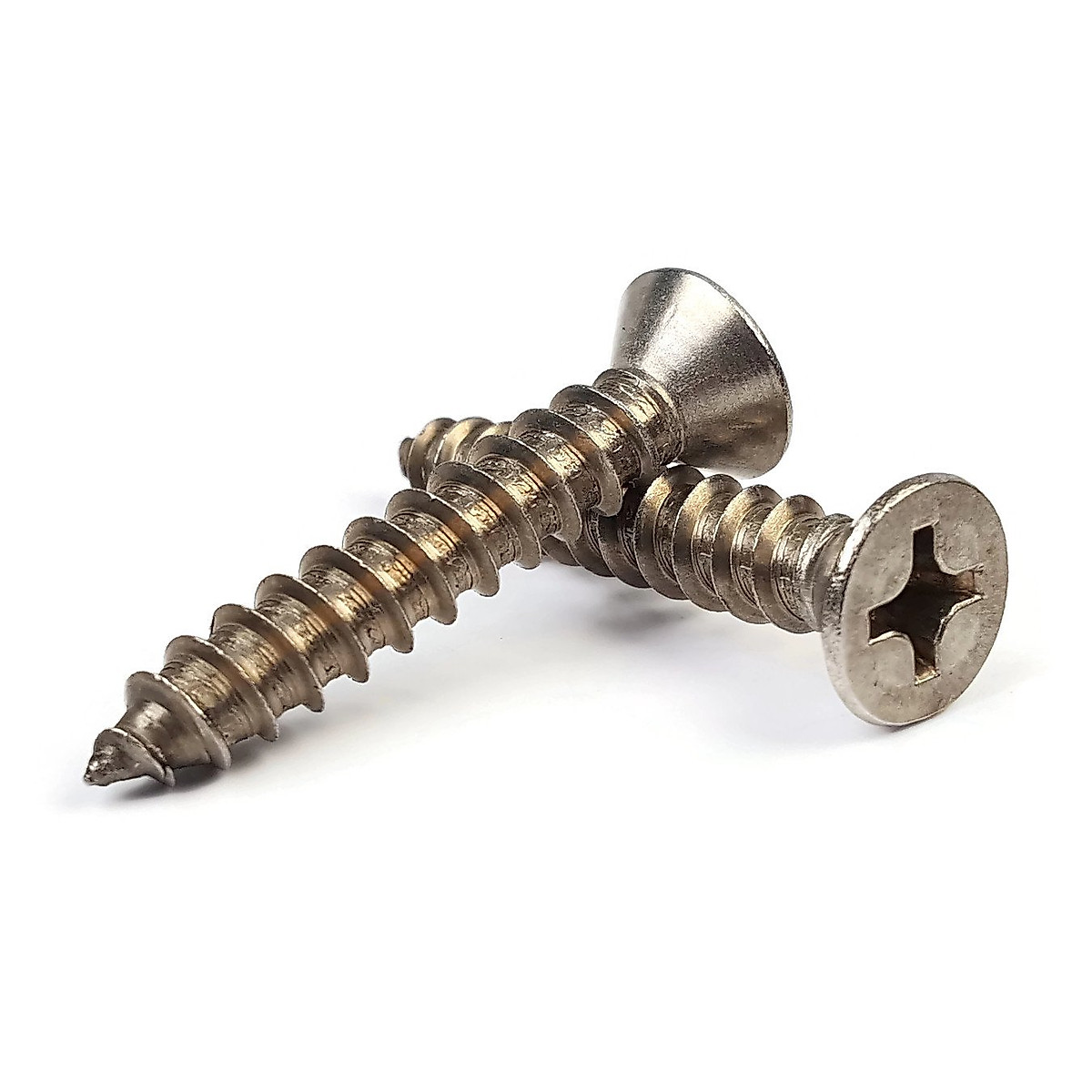 Phillips Flat Head Sheet Metal Screws 18-8 Stainless Steel - #8 x 3/4" Qty-1,000