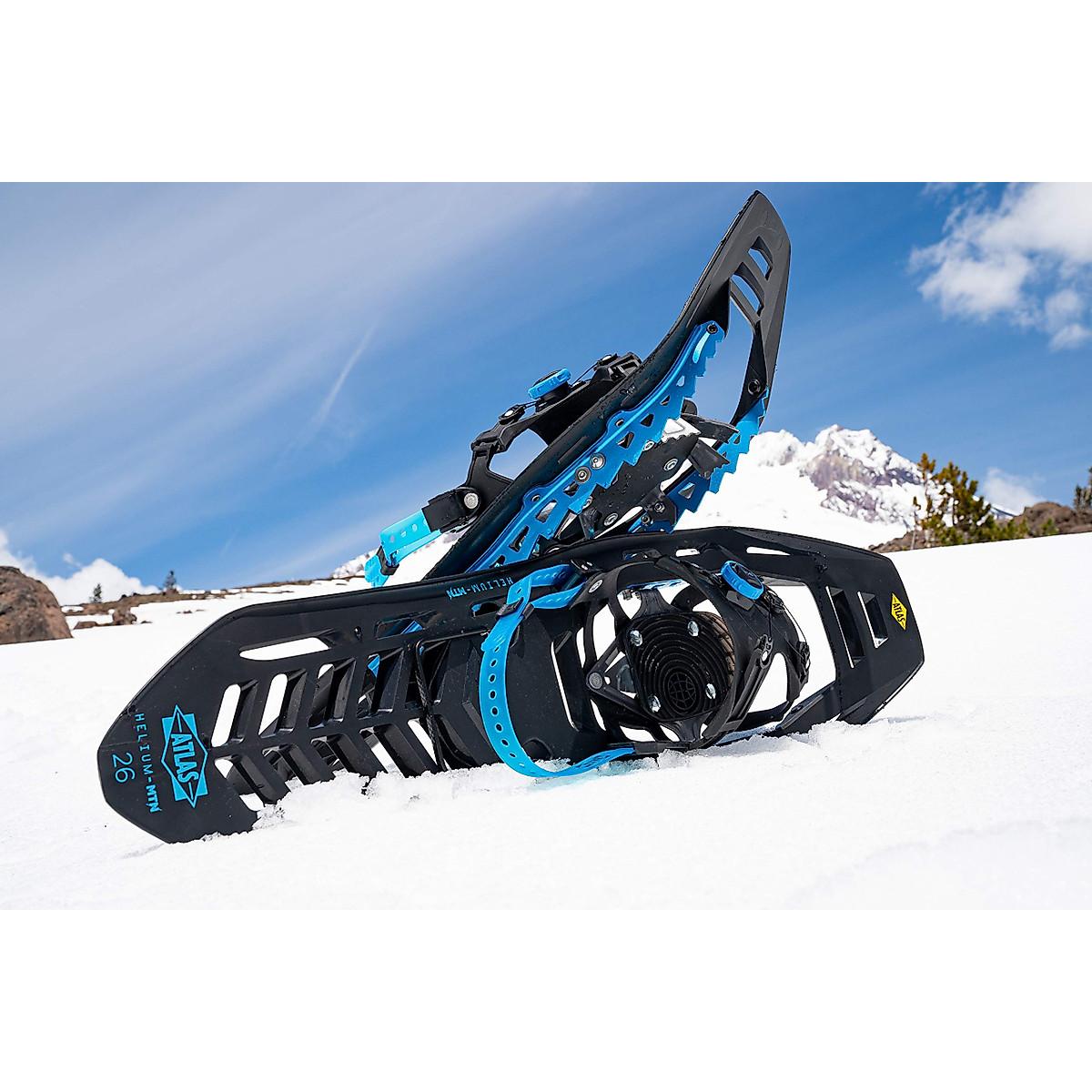 Atlas Snowshoes Helium MTN, Black/Blue, 23