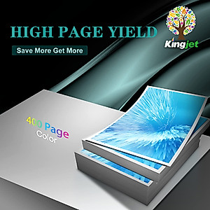 Kingjet Compatible Ink Cartridge Replacement for Canon 221 CLI-221 Work with Pixma IP3600 IP4600 IP4700 MX860 MX870 MP560 MP620 MP620B MP640 MP980 MP990, 9 Pack, (CLI221 Ink: 3C 3M 3Y)