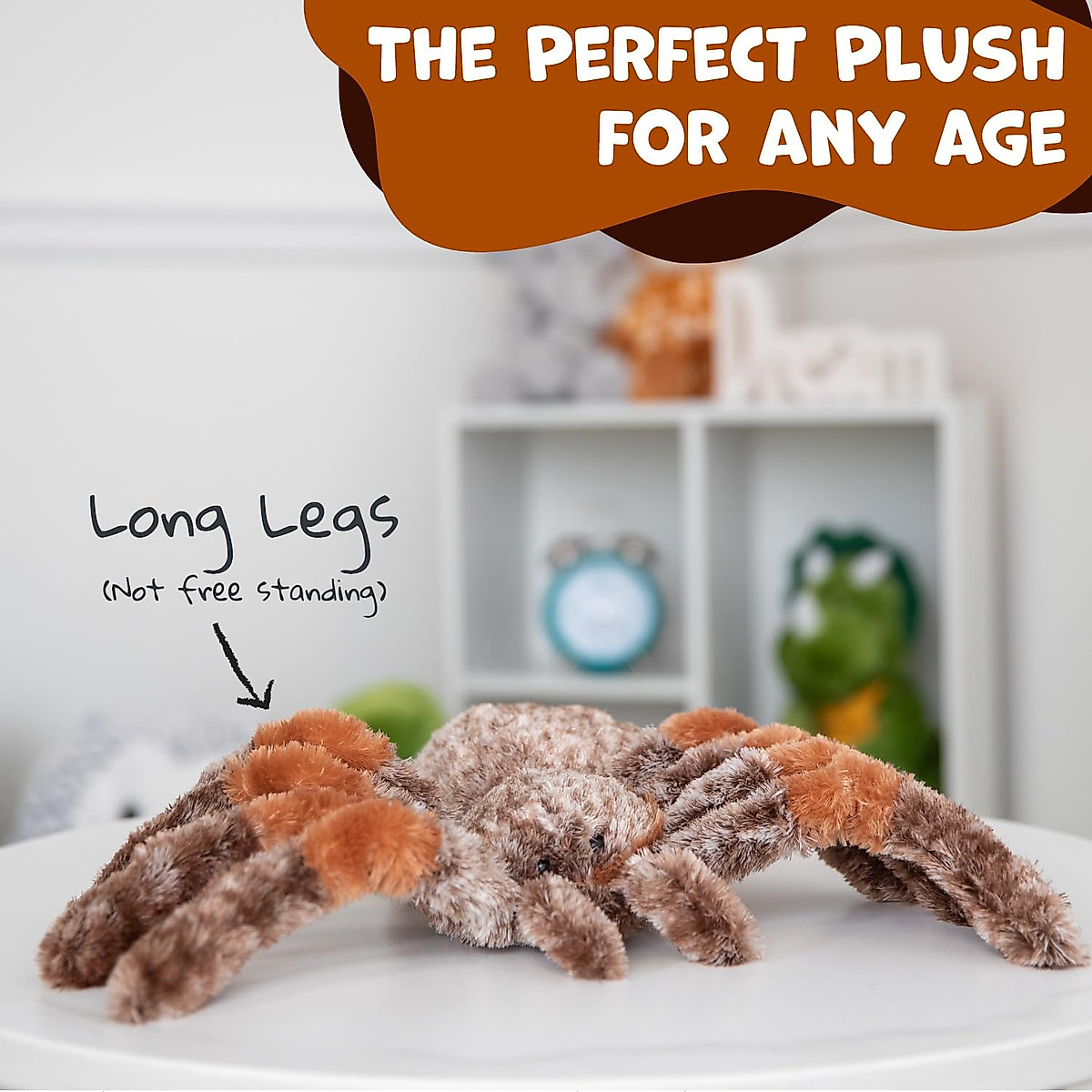 WISHPETS Stuffed Animal - Soft Plush Toy for Kids - 9 Inch Tarantula