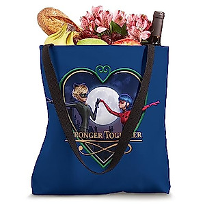Miraculous Ladybug and Cat Noir The Movie Heart Together Tote Bag
