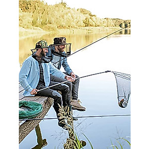 4 Pieces Mosquito Head Mesh Mosquito Cap Net Hat Face Cover with Zipper Foldable Fly Protection Netting Hat for Fishing Hiking Gardening, 4 Colors