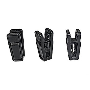 erioctry Plastic Hanger Clips- Black Slim-line Set 20 Pack Pants Hanger Clips, Strong Pinch Grip Clips for Use with Slim-line Clothes Hangers, Finger Clips for Velvet Hangers