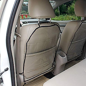 Vosarea 2PCS Car Seat Back Protector Pads Transparent Waterproof Anti-Kick Anti-Dirty Car Seat Back Mat Protetctive Cover for Children Kids