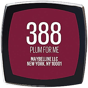 Maybelline New York Color Sensational Made for All Lipstick,388 Plum For Me, Satin Purple Lipstick