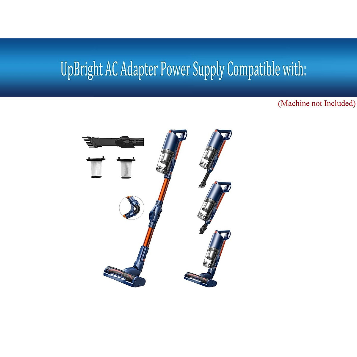 UpBright 35V AC/DC Adapter Compatible with Aucma by Whall Model EV-691 EV-691H EV691 EV691H 29.6V 2200mAh Li-ion Battery 250W Cordless Stick Vacuum Cleaner 35VDC 500mA 0.5A Power Supply Cord Charger