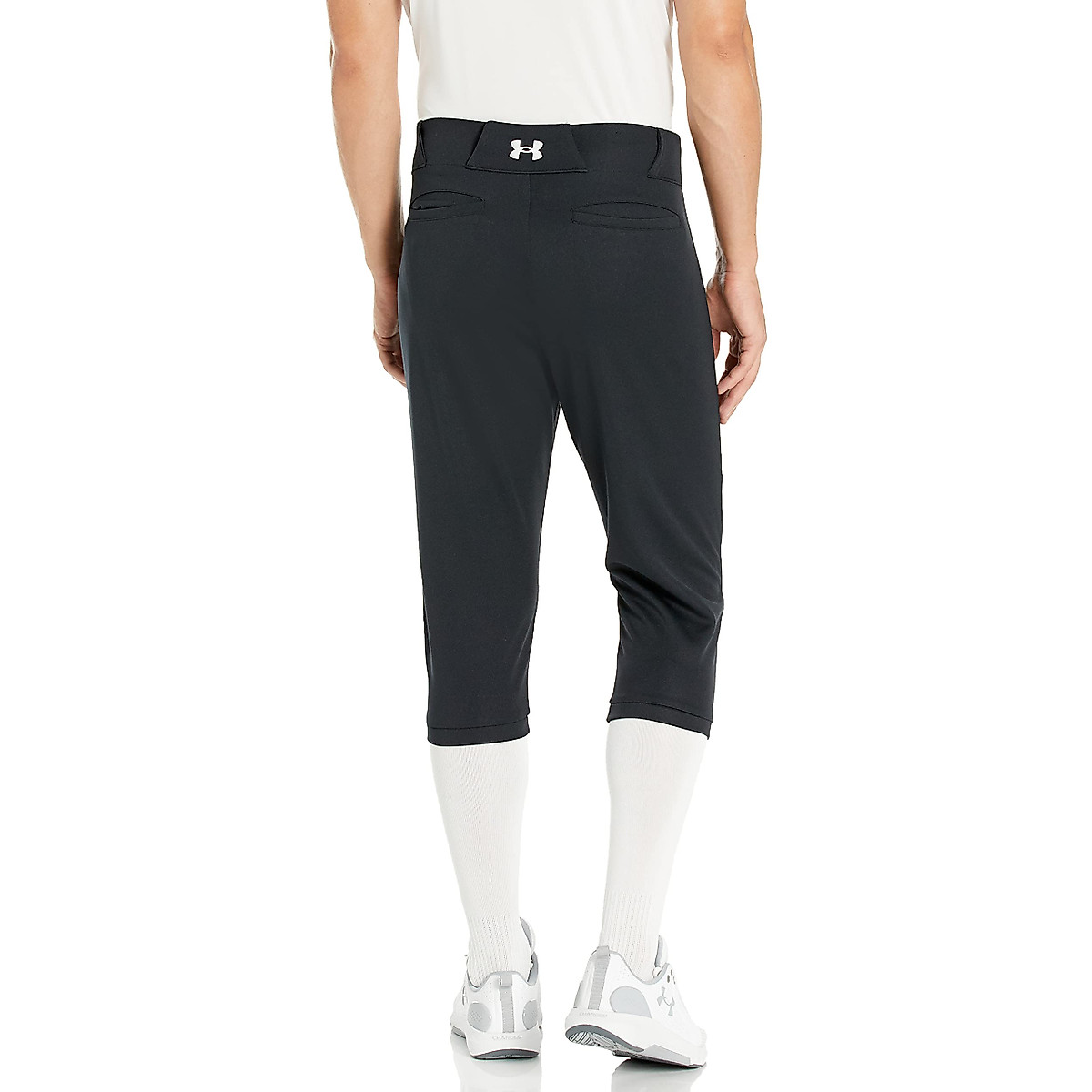 Under Armour Men's Utility Baseball knicker 22, (001) Black / / White, X-Large