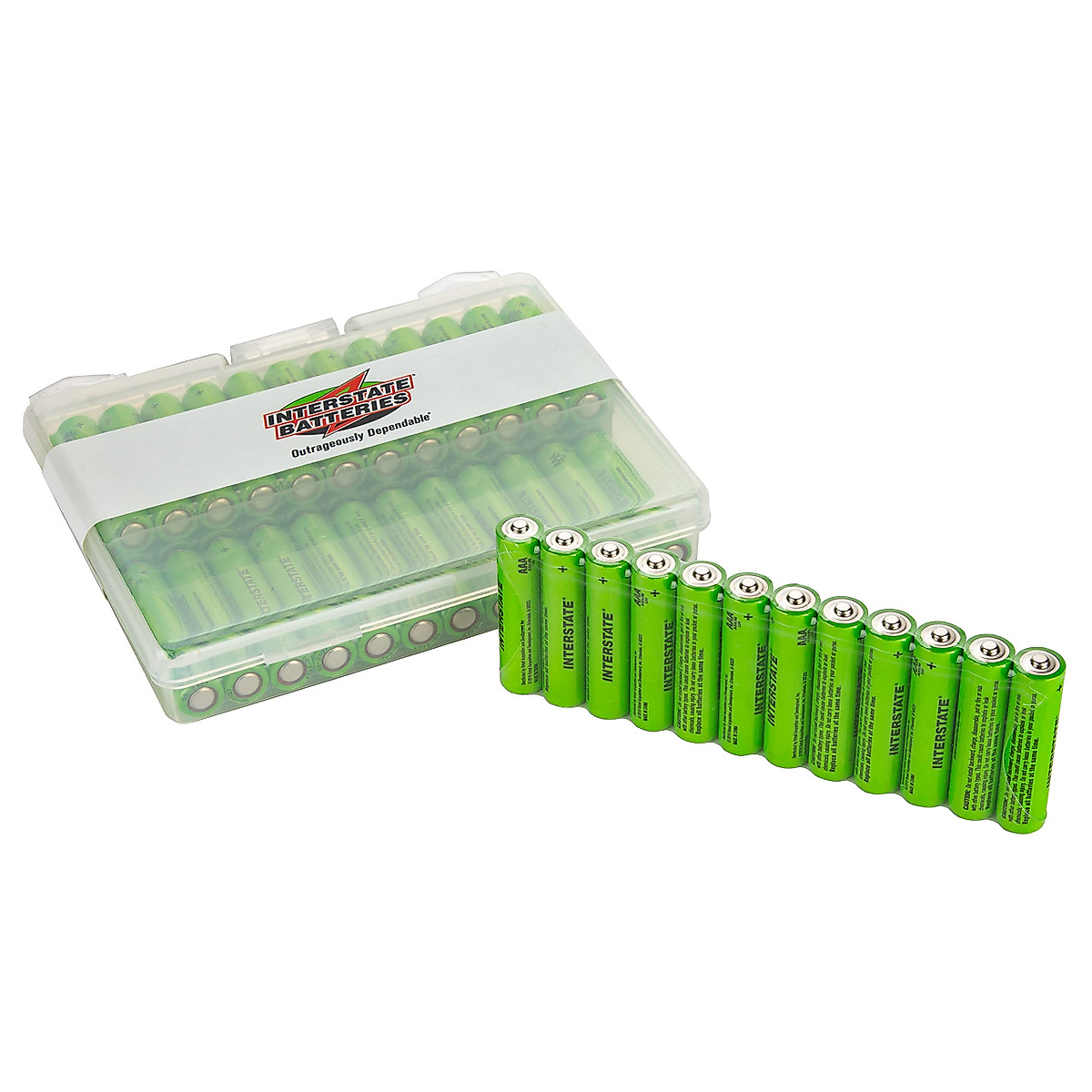Interstate Batteries AAA Alkaline Battery (48 Pack) All-Purpose 1.5V High Performance Battery - Workaholic (DRY7002)