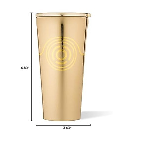 Corkcicle Disney Star Wars Tumbler Triple Insulated Stainless Steel Travel Mug, BPA Free, Keeps Beverages Cold for 9 Hours and Hot for 3 Hours, 16 oz, C-3PO