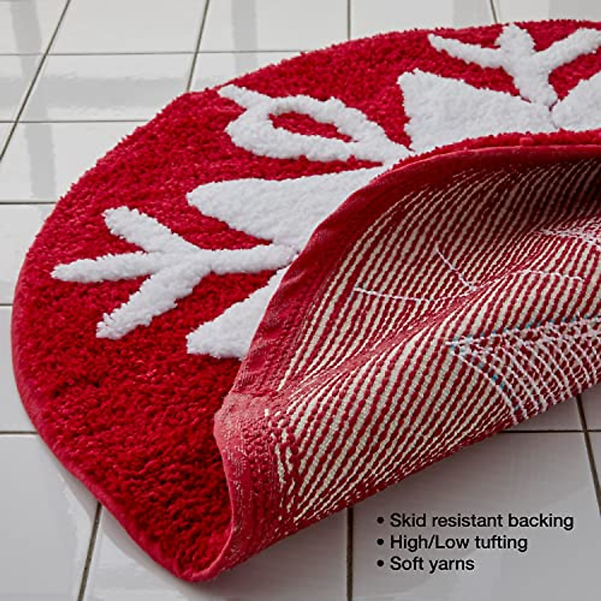 SKL Home Snowflake Winter Rug, 25x25