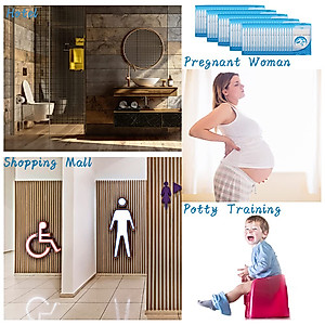 100 Pack Disposable Plastic Toilet Seat Covers,Waterproof Portable Travel Toilet Seat Covers,Toilet Seat Protectors for Toddler Potty Training,Pregnant Mom,Independent Package