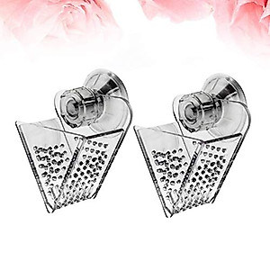 balacoo 2pcs Aquarium Cone Red Worm Feeder Acrylic V-Shape Brine Shrimp Feeder Red Bug Feeder Nematode Cup with Suction Cups