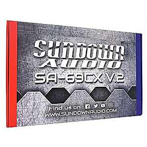 Sundown Audio SA-69CX v2 6" x 9" 125W RMS Silk Tweeter Coaxial Speakers
