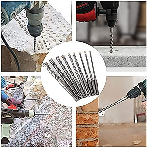 Utoolmart Masonry Drill Bit 12mm x 150mm Carbide Tipped Rotary Hammer Bit Square Shank for Impact Drill 1Pcs