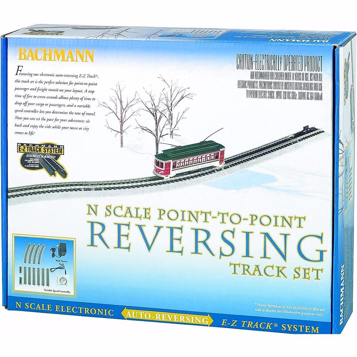Bachmann Industries E-Z Track Nickel Silver E-Z Track Auto-Reversing System N Scale