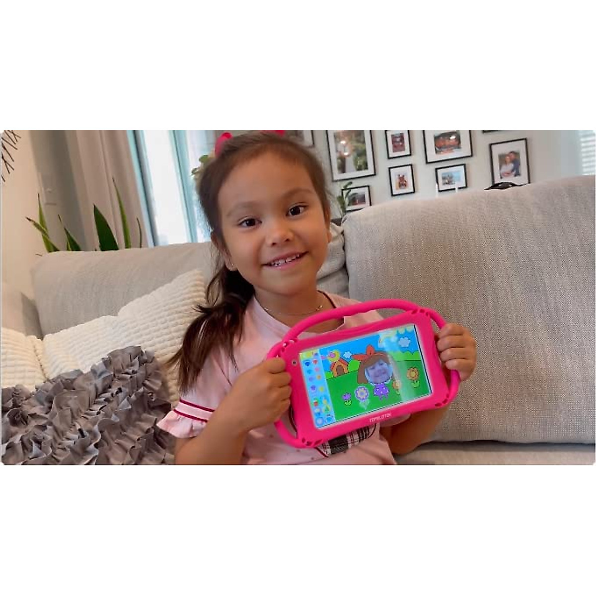 Kids Tablet 7 inch Toddler Tablet for Kids Android Kids tablet for toddlers WiFi Kids Tablets for kids 32GB Children's Educational APP Installed YouTube Netflix Parental Control Kid-Proof Case (Red)