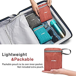 G4Free 10L/15L Hiking Backpack Lightweight Packable Hiking Daypack Small Travel Outdoor Foldable Shoulder Bag(Red)