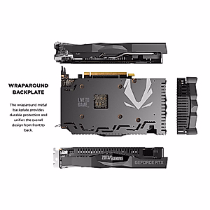 ZOTAC Gaming GeForce RTX 2060 6GB GDDR6 192-bit Graphics Card, Super Compact, ZT-T20600H-10M