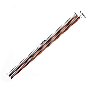 Donxote Cooking Chopsticks, Extra Long Wooden Kitchen Frying Chopstick 16.5 Inches - Brown(6-Pairs)