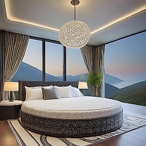 Mielmoon Merakee Visco Round Memory Foam Mattress Ultra-Touch Made in USA (Memory Foam 10 ")