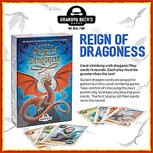 Grandpa Beck's Games Reign of Dragoness Card Game | A Strategic Hand Elimination Card Game | from The Creators of Cover Your Assets & Skull King | 3-8 Players 8+
