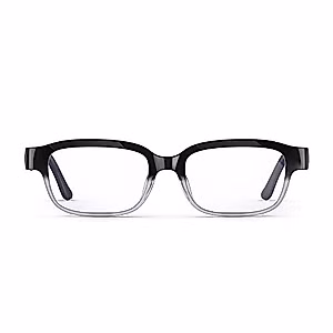 Echo Frames (2nd Gen) | Smart audio glasses with Alexa | Quartz Gray with blue-light-filtering lenses