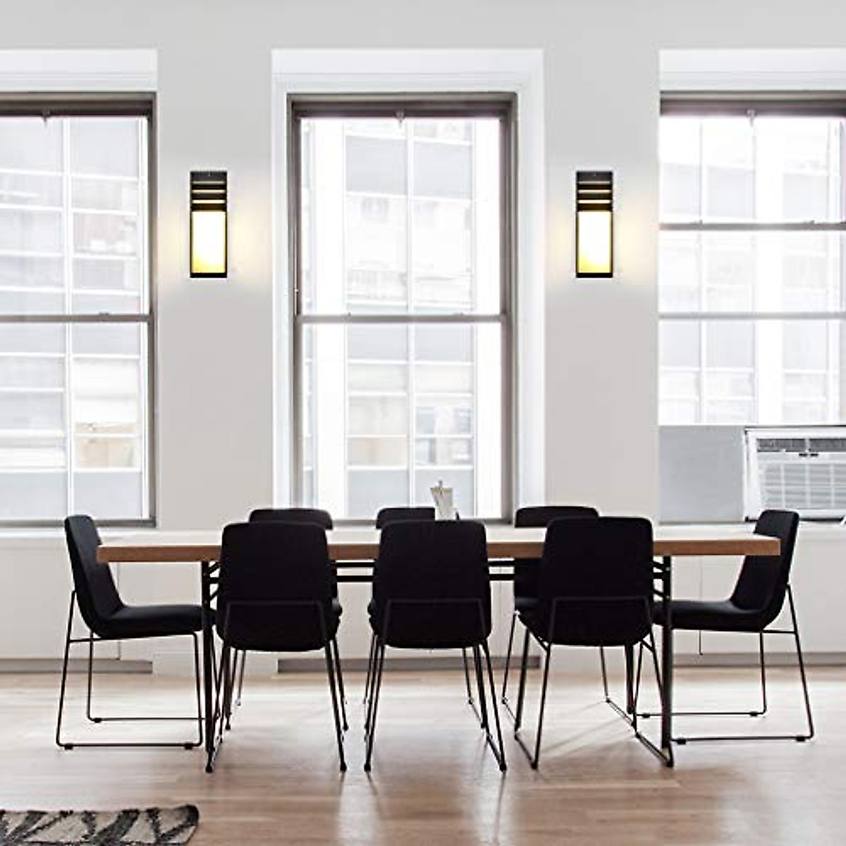 Modern Wall Lamp, Simple Semi-Horizontal LED Light, Home Aluminum Waterproof Lamp, for Corridor Aisle Garden Outdoor, Pack of 2