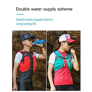 Trail Running Backpack,12L High Capacity Vest Bag,Designed for Trail Running(Blue M/L)