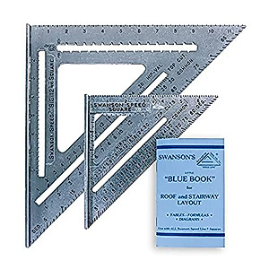 SWANSON Tool Co., Inc SW1201K Value Pack 7 inch Speed Square and Big 12 Speed Square (without layout bar) ships with Blue Book