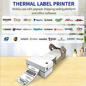 NETUM Shipping Label Printer, High-Speed 150mm/s Direct USB Thermal Barcode Printer 4×6 Shipping Label Printer Label Maker Machine Compatible with Ebay, Amazon, FedEx,UPS,Shopify,Etsy
