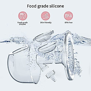Wearable Breast Pump, LCD Hands-Free Pump, 3 Mode & 9 Levels Adjustable for Comfortable Pumping, Low Noise & Painless Electric Breastfeeding Pump, 24mm Flange (1)