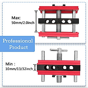 Kingson Self Centering Dowel Jig, Wood Doweling Hole Drill Guide Tool with Step Drill Guide Bushings Set, Woodworking Joints Tools for DIY Project